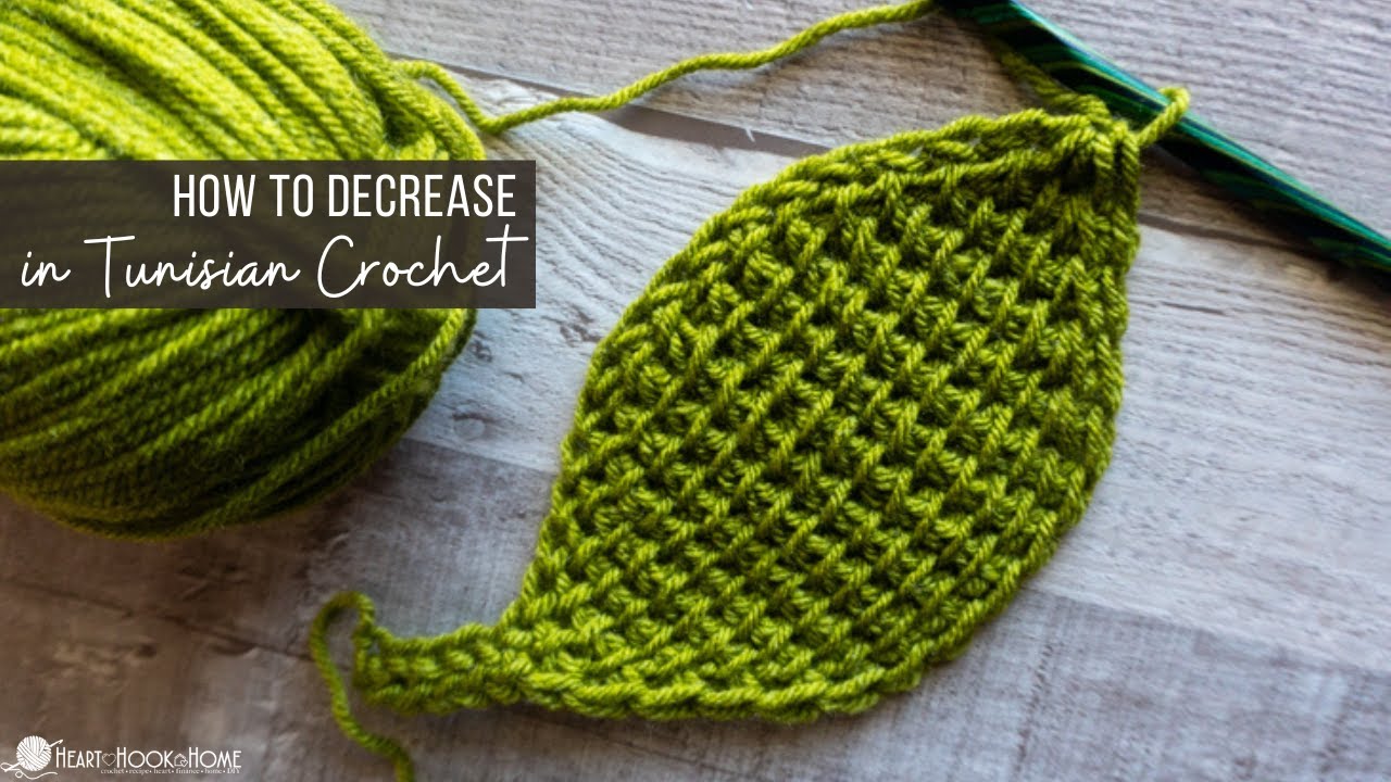 How to Decrease in Tunisian Crochet - YouTube