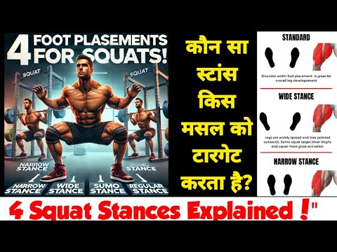 4 Foot Placements for Squats 🔥 | Perfect Your Leg Workout!" - YouTube