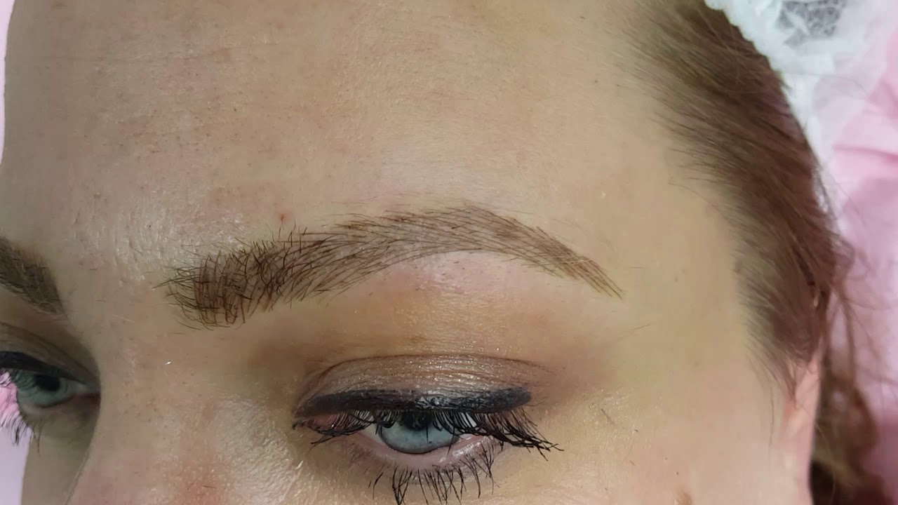 Fluffy Realism Blond Eyebrows Microblading by El Truchan @ Perfect ...
