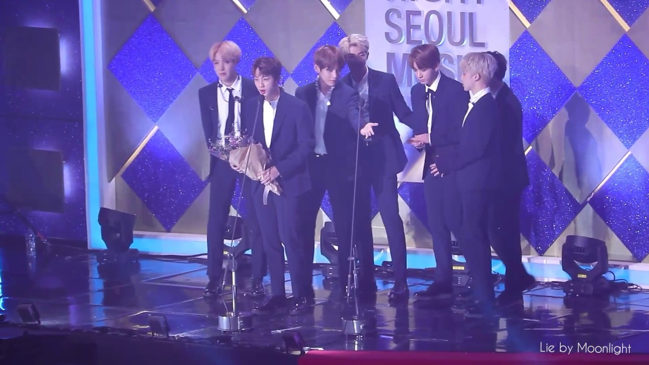 170119 SMA 서울가요대상 - 방탄소년단 (BTS) Winning Comment - YouTube