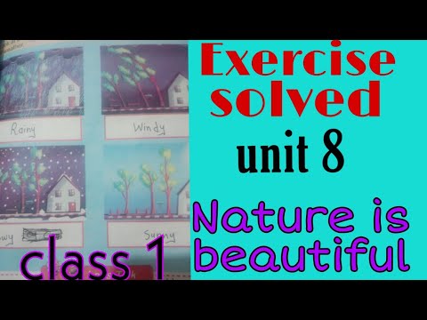 Solved Exercise unit 8 | class 1 English | Nature is beautiful | page 80 to 85 | New addition 2021