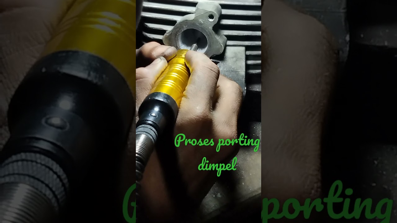 proses porting (dimple) kop Honda Tiger - YouTube