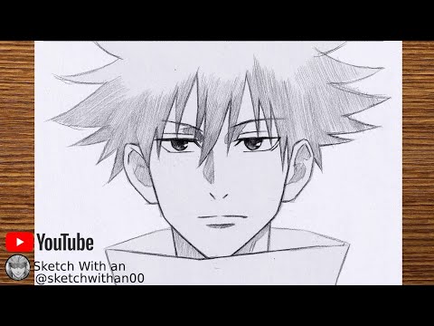 How to make anime drawing step by step tutorial GUIDE @sketchwithan00 🎨 ...