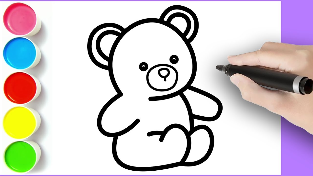 How to Draw a Bear - Easy Drawings for Beginners - YouTube
