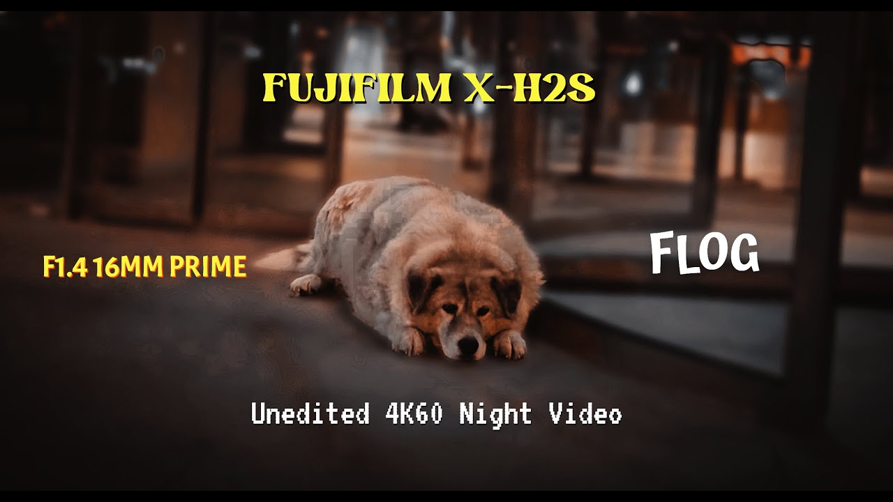 Fujifilm X-H2S 4K60 Flog Prores Video Sample | (NIGHT) with F1.4 16MM ...
