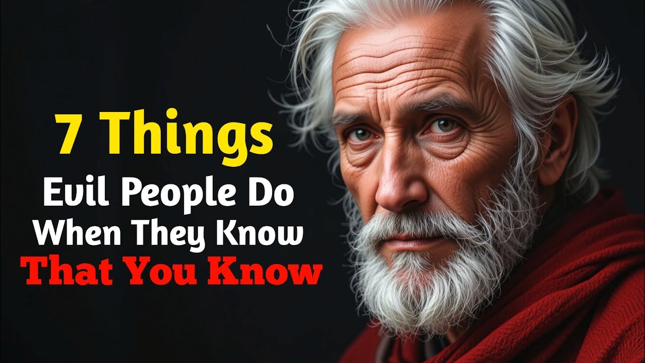 7 Things Evil People Do When They Know That You Know | STOIC PHILOSOPHY ...