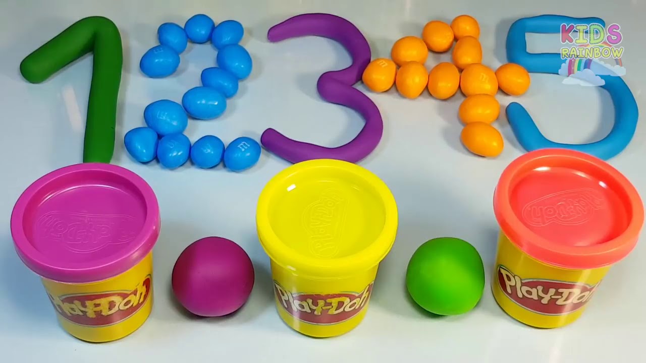 Number 1 10 English Version Play Doh Toy 12345678910 Kids - YouTube