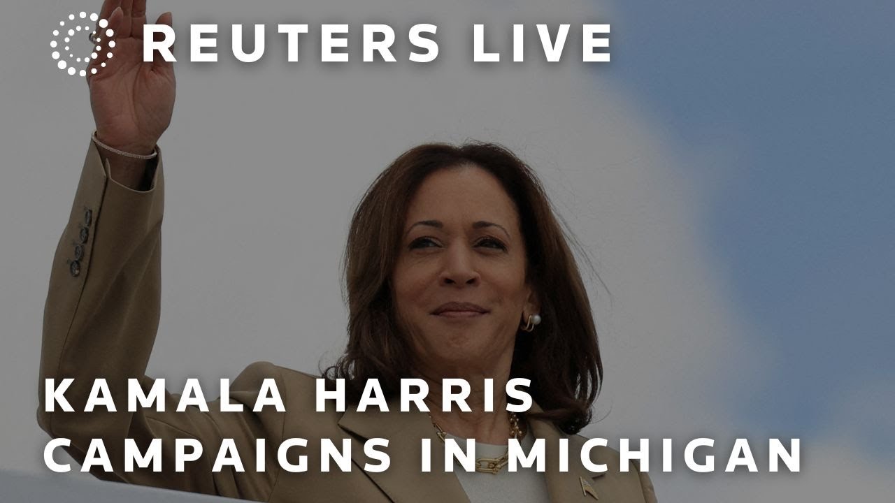 LIVE: VP Kamala Harris campaigns in Portage, Michigan - YouTube