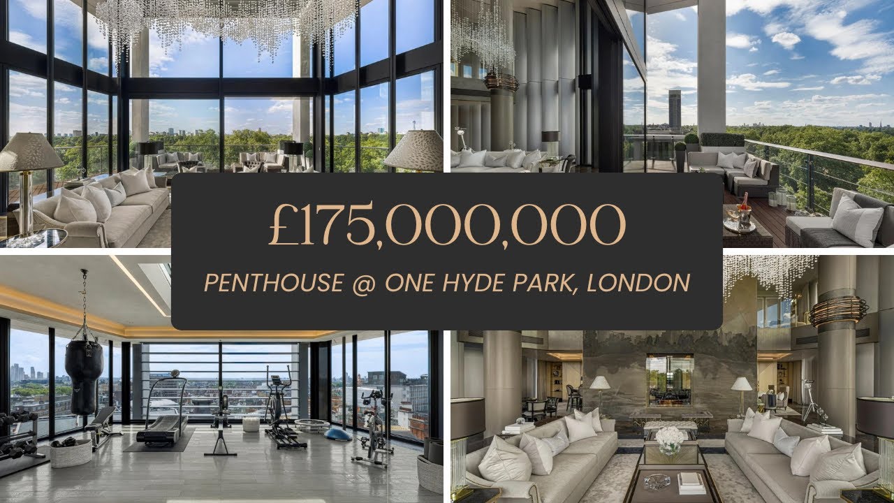 £175,000,000 DUPLEX PENTHOUSE @ ONE HYDE PARK, LONDON - YouTube