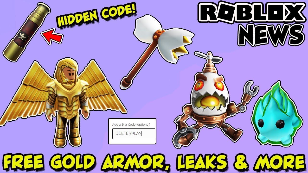 ROBLOX NEWS: *FREE* GOLDEN ARMOR, HOW TO GET FIREBALL PET ON PC, ITEM ...