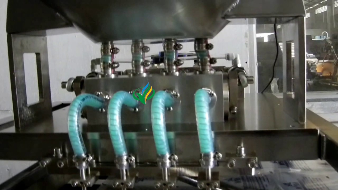 High speed piston filling and packing machine 4 lane paste cream honey ...