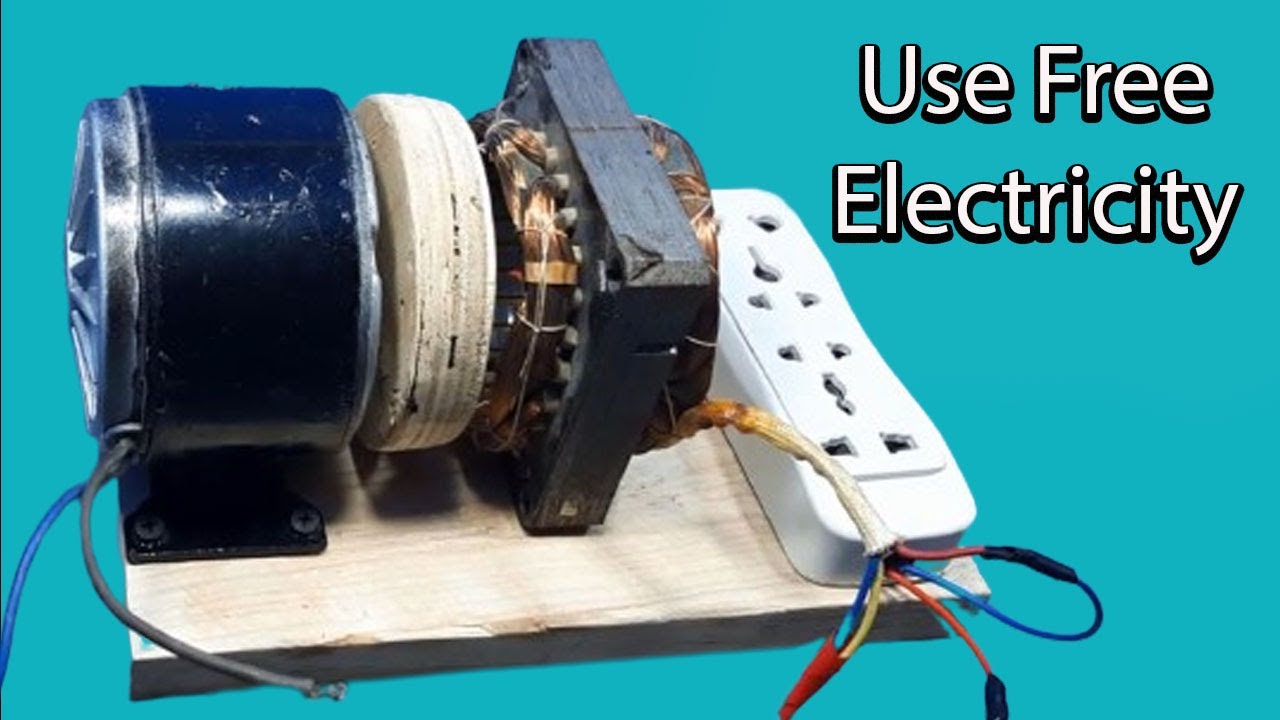 How to make 220 volt 2kw free energy generator homemade - YouTube