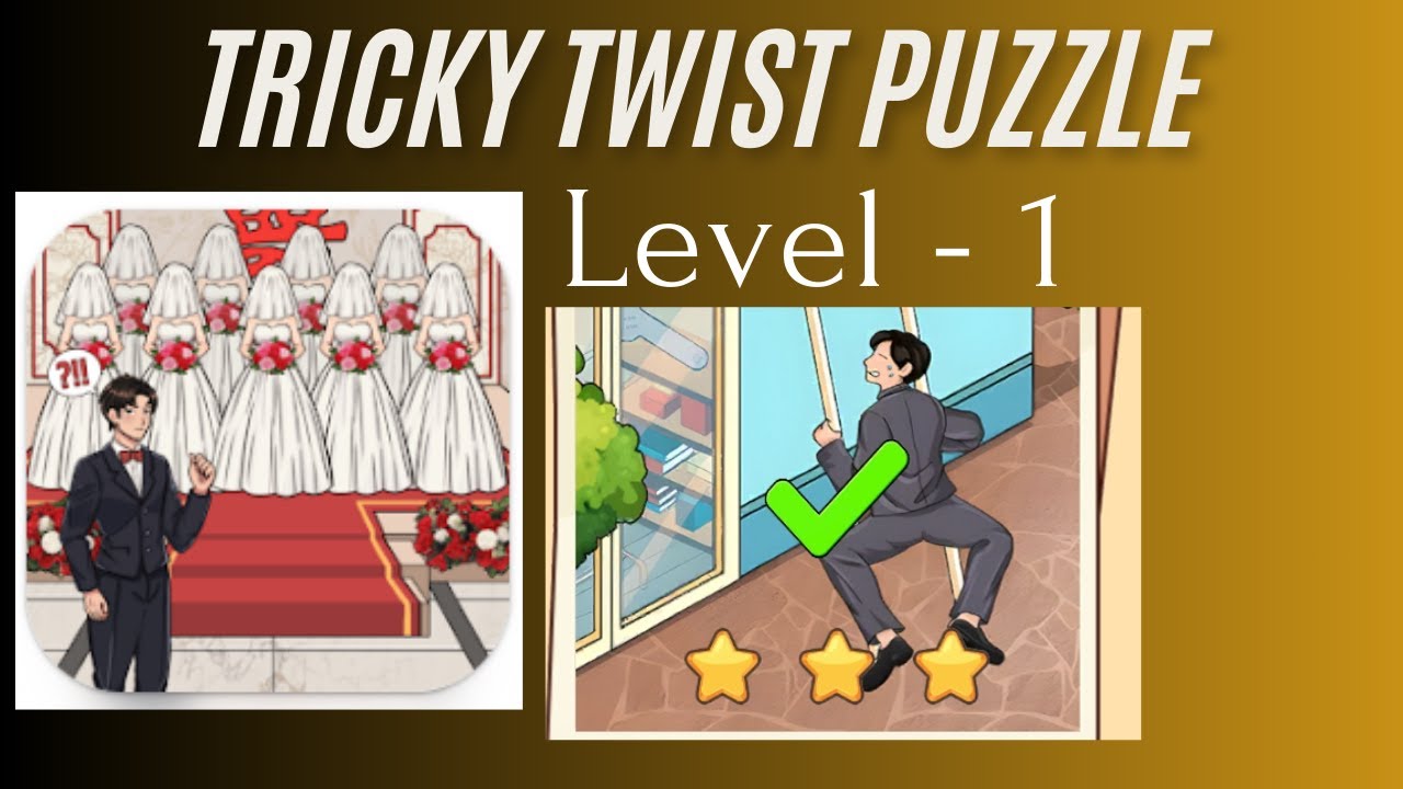 Tricky Twist Puzzle Level 1 | Tricky Twist Level 1 Walkthrough - YouTube