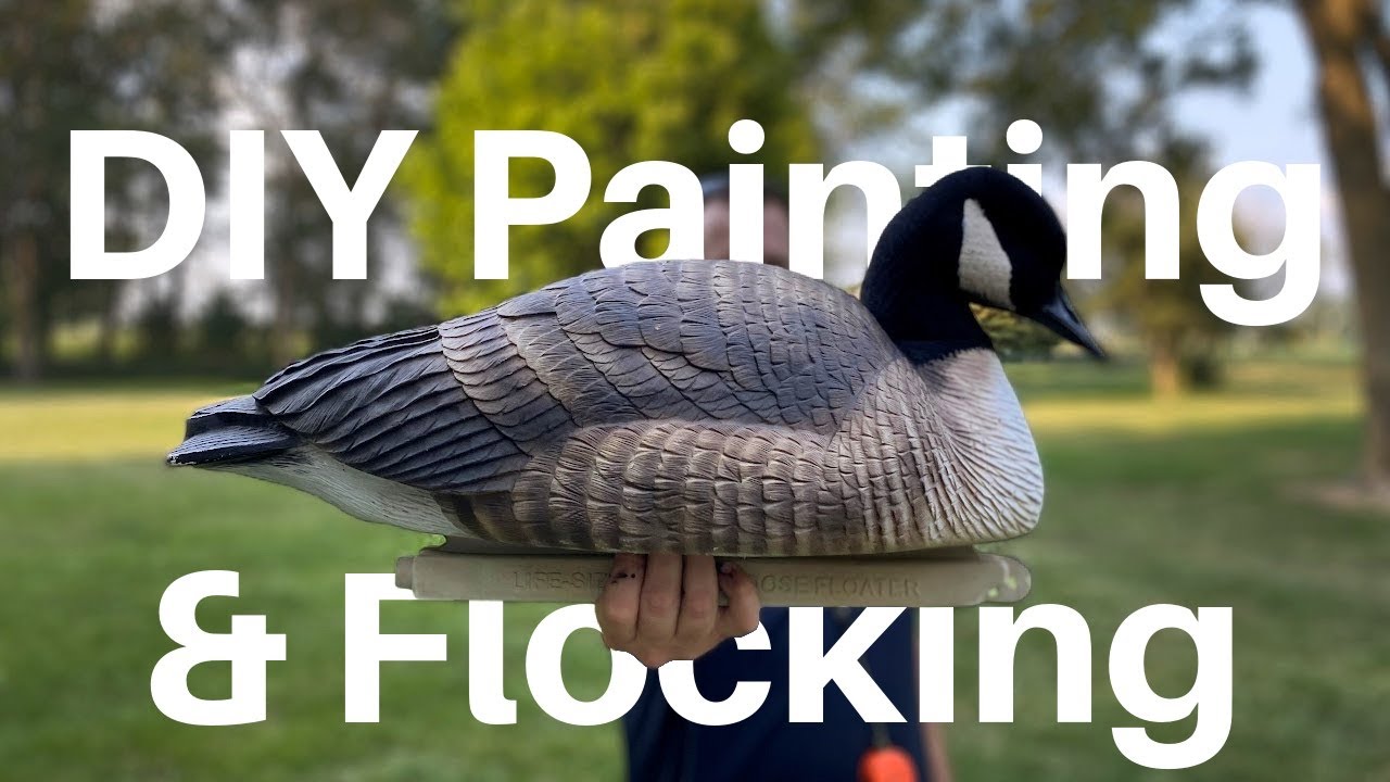 DIY Painting & Flocking Goose Floaters - YouTube