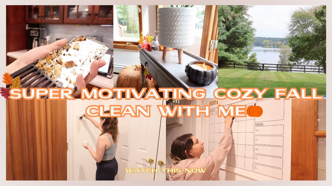 😱*SUPER MOTIVATING* COZY FALL CLEAN WITH ME 🍂|2023|DEEP CLEAN WITH ME ...