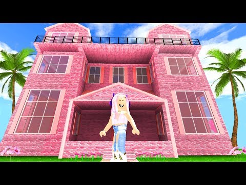 BUYING A HUGE PINK MANSION IN ROBLOX! 100,000 COIN SPENDING SPREE!