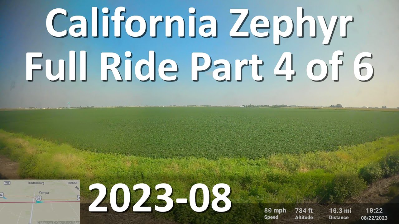 Amtrak Full Ride Ottumwa, IA to Mount Pleasant - Roomette Window View ...