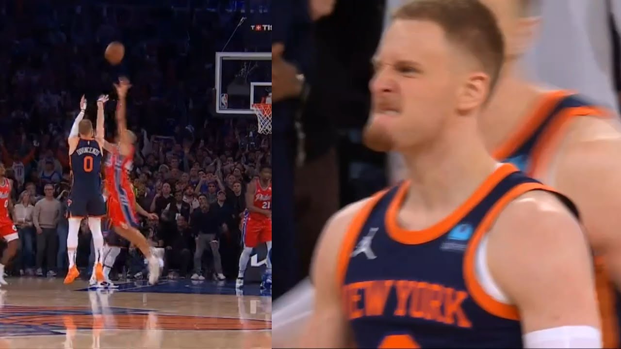 MOST INSANE ENDING Donte DiVincenzo hits game winner vs 76ers after ...