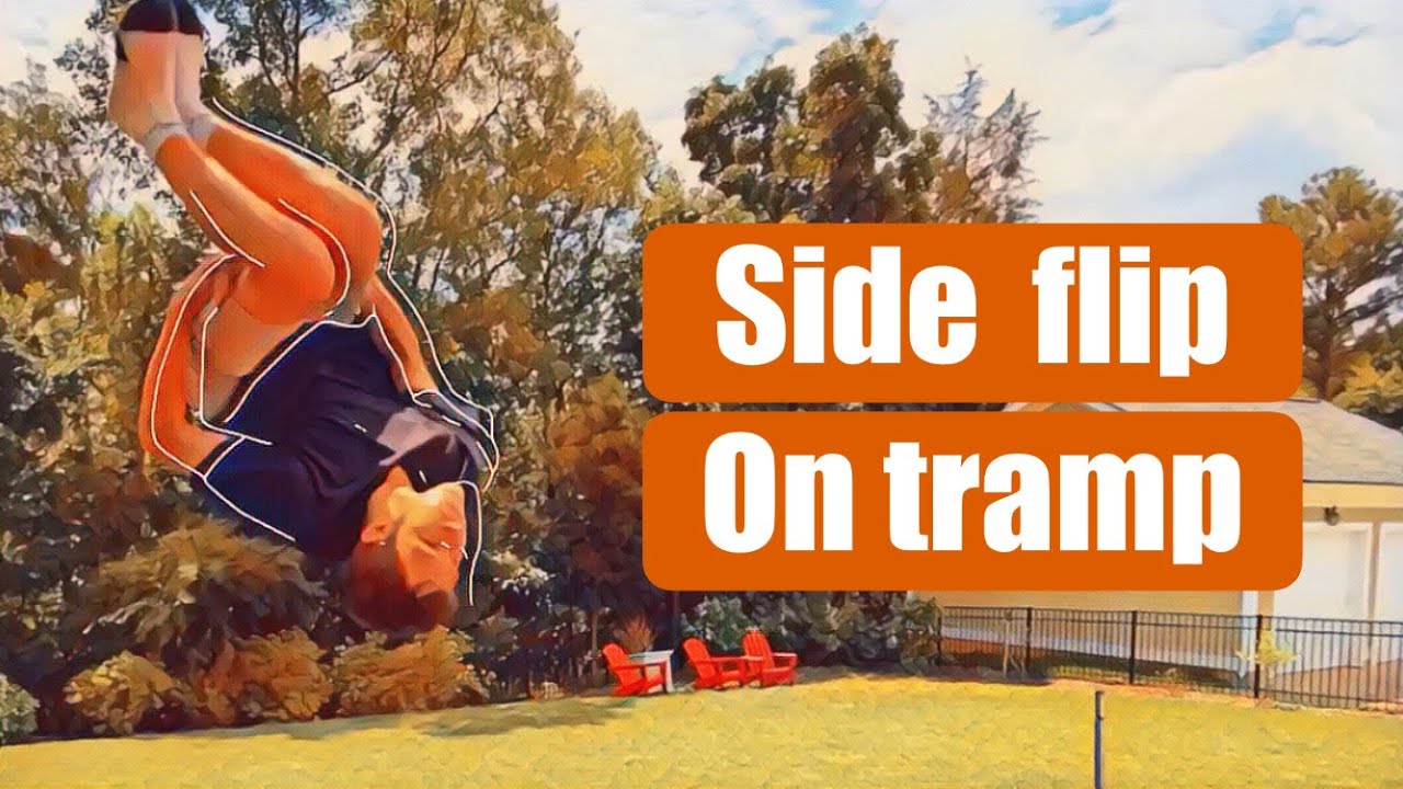 How to side flip on trampoline 🌮 - YouTube