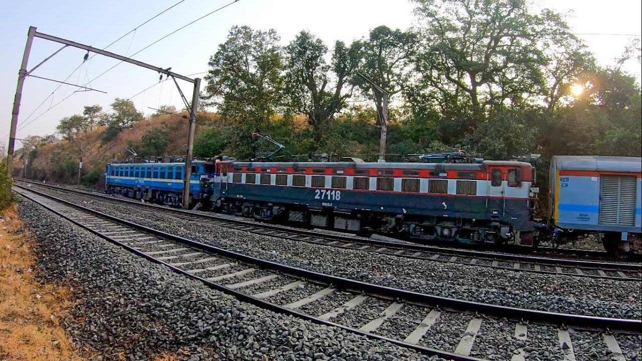 17120 HP Locos for 12127 Intercity Superfast Express - YouTube