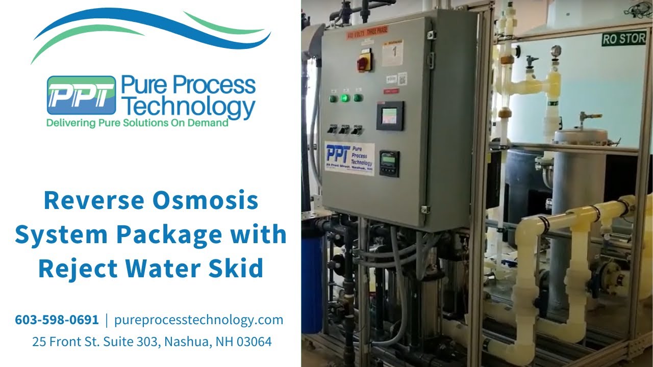 RO System Package with Reject Water Skid for Cambridge Client - YouTube