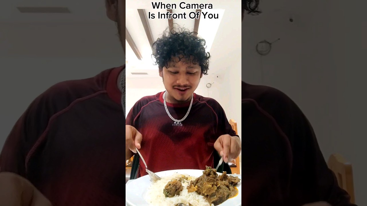 How To Eat When Camera Is Infront Of You 🤪 #shortsviral #cameraman # ...