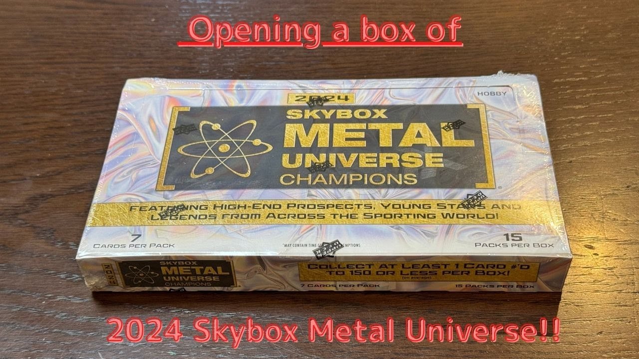 【開封結果】Opening a box of 2024 Skybox Metal Universe!! - YouTube