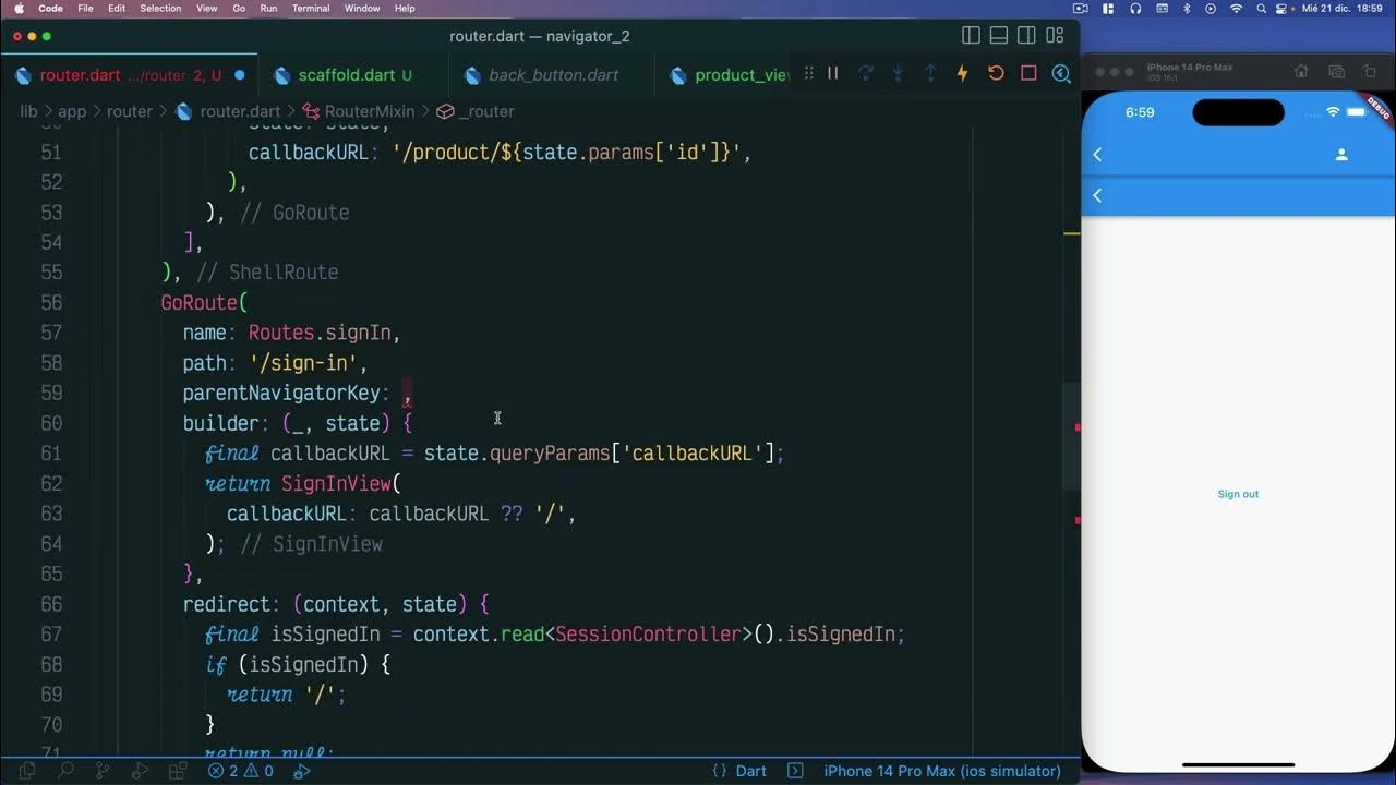 Flutter navigator 2.0 - 16 Nested Navigation - parte 3 - YouTube