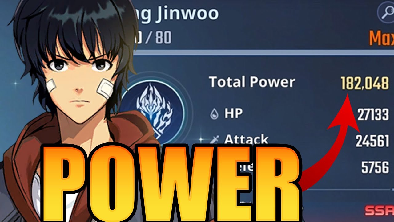 INCREASE SUNG JINWOO'S POWER LEVEL OVER 180K! Tips to Increase Power ...