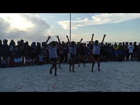 Final lomba gerak jalan goyang Tik tok di pantai ngurbloat ngilngof