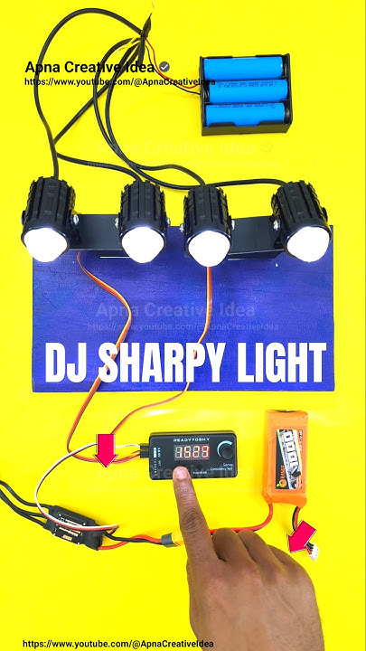 How To Make Mini DJ Sharpy Light At Home - YouTube