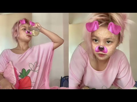 LIVE ABG Cantik - BARU BANGUN TIDUR SAMBIl NGOPI 