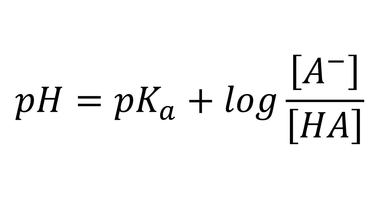 Henderson Hasselbalch Ecuacion PDF) El Uso De La Ecuación De