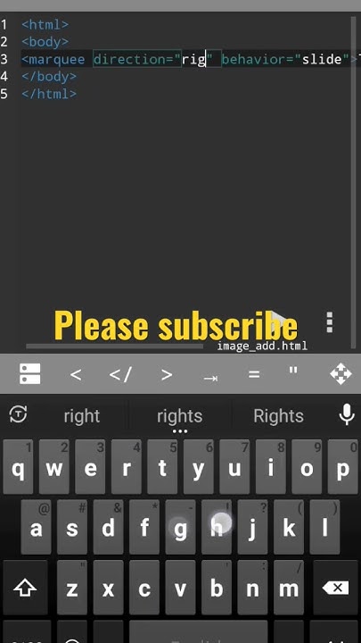 How to create text moving in website using marquee tag in HTML #shorts #marqueetag - YouTube