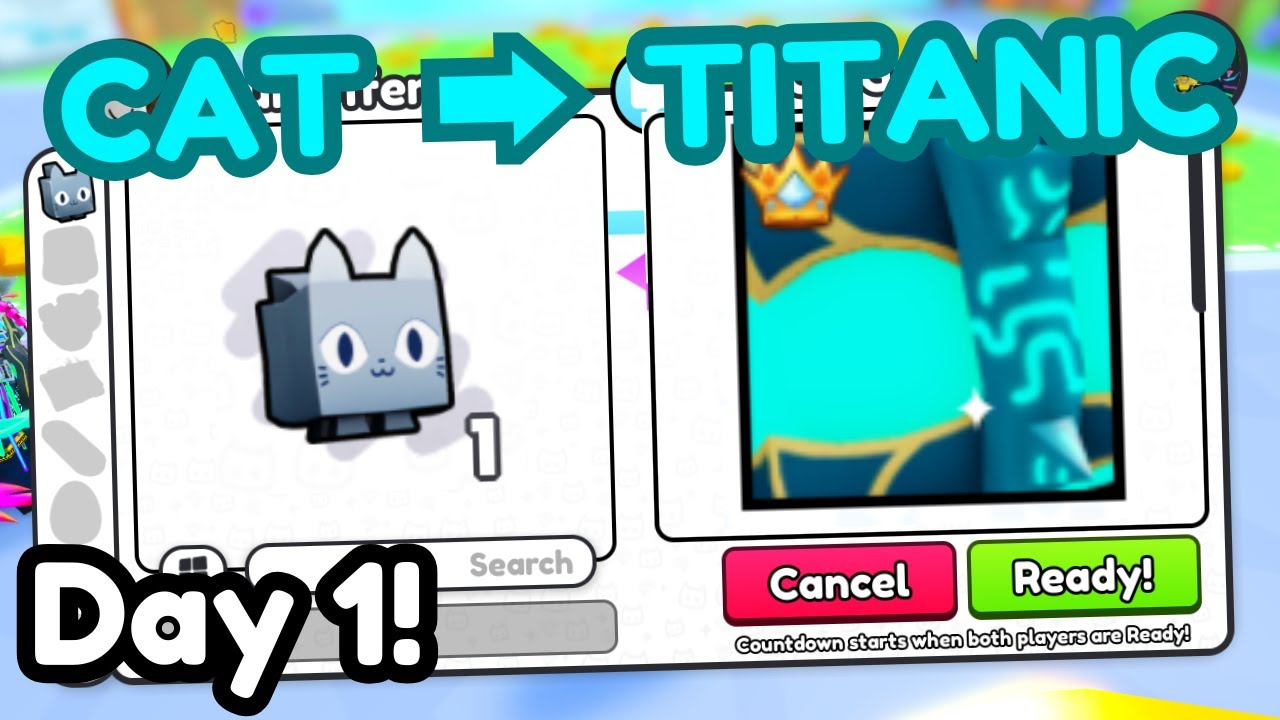 Cat to Titanic #1 - FIRST HUGE! A new beginning... (Pet Simulator 99 ...