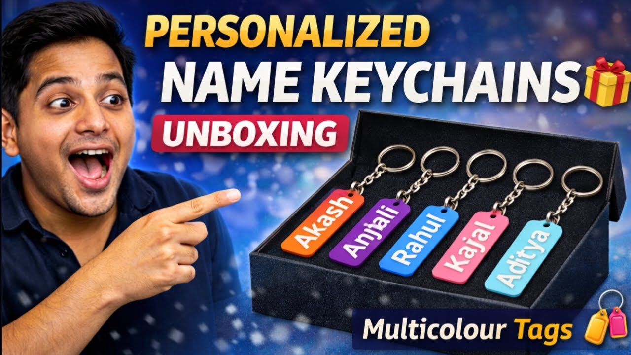 Unboxing Pack of 50 Keychains with Name Tags | Full First Look & Review ...