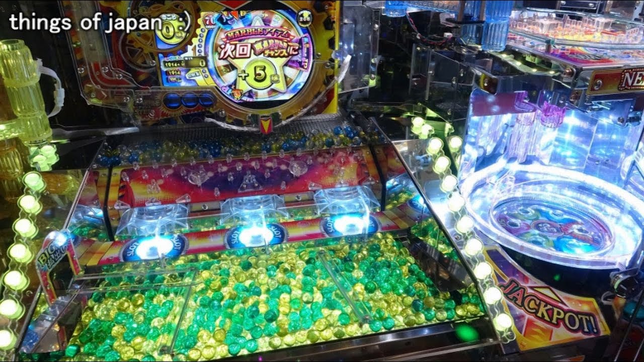 Jackpot drawing Japan medal game Marble Fever videos - YouTube
