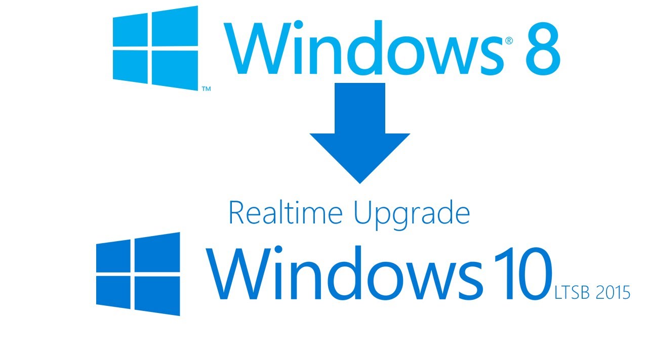 Windows 8.1 to Windows 10 LTSB 2015 Realtime Upgrade - YouTube