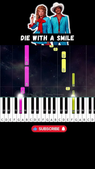 🎹 Lady GAGA & Bruno Mars - DIE WITH A SMILE | Easy piano tutorial - YouTube