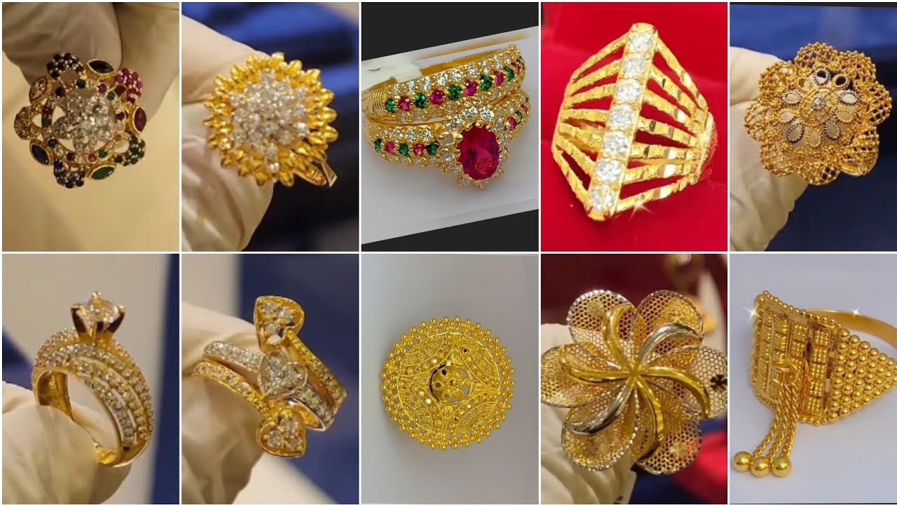 Latest Gold Ring Designs 2024 | Gold Ring designs | Gold Rings | Bridal ...