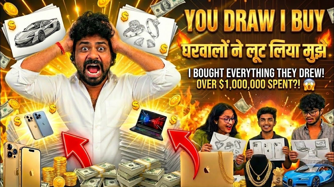 YOU DRAW I BUY 😱 | Real Money Challenge Gone Wrong 💸 - YouTube