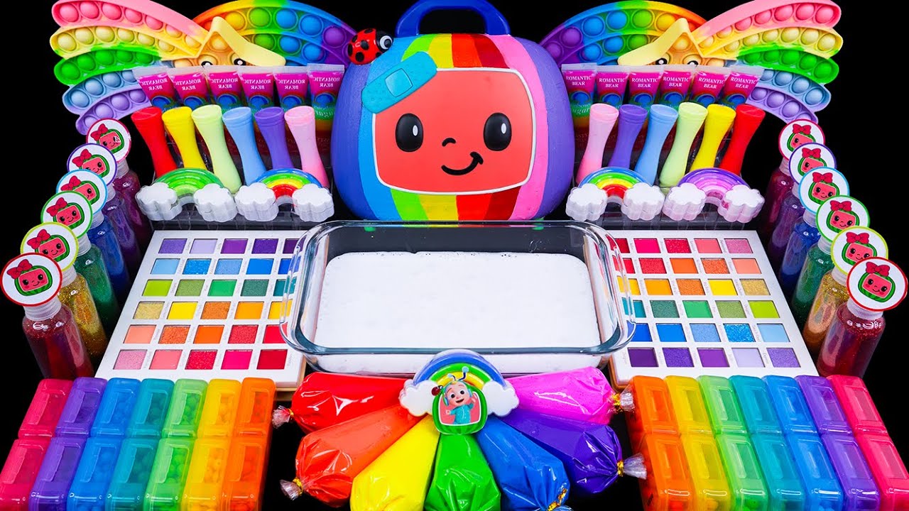 Rainbow C0c0melon Mixing Random Cute Slime | Rainbow Piping Bag Slime ...