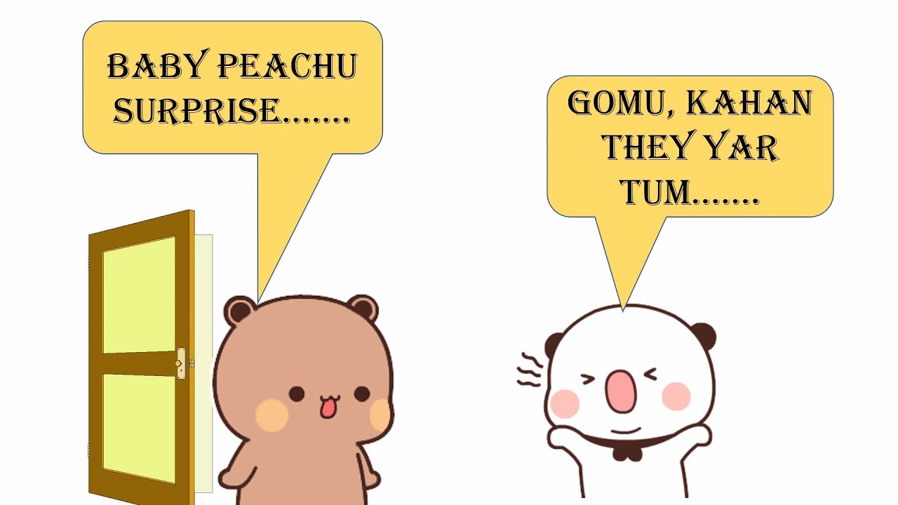 Gomu ka cute surprise/// Peachu Gomu cute story// Peach and Goma - YouTube