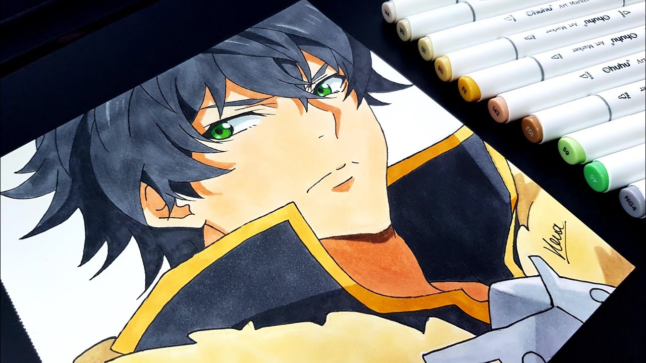 Drawing NAOFUMI (The Rising of the Shield Hero) - Anime Drawing With ...