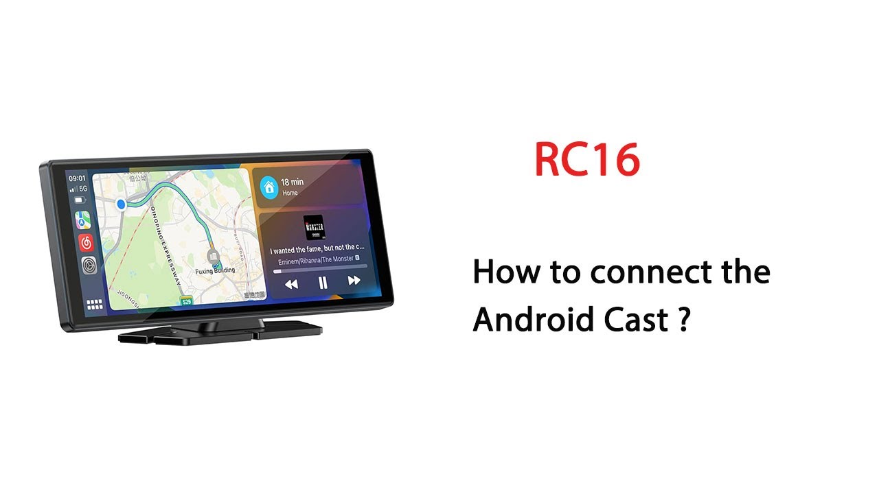 Apple Carplay RC16 :How to connect the Android Cast? - YouTube