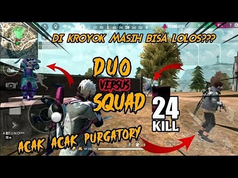 Classic purgatory Du V/S squad 24 kill // JRCD GAMER
