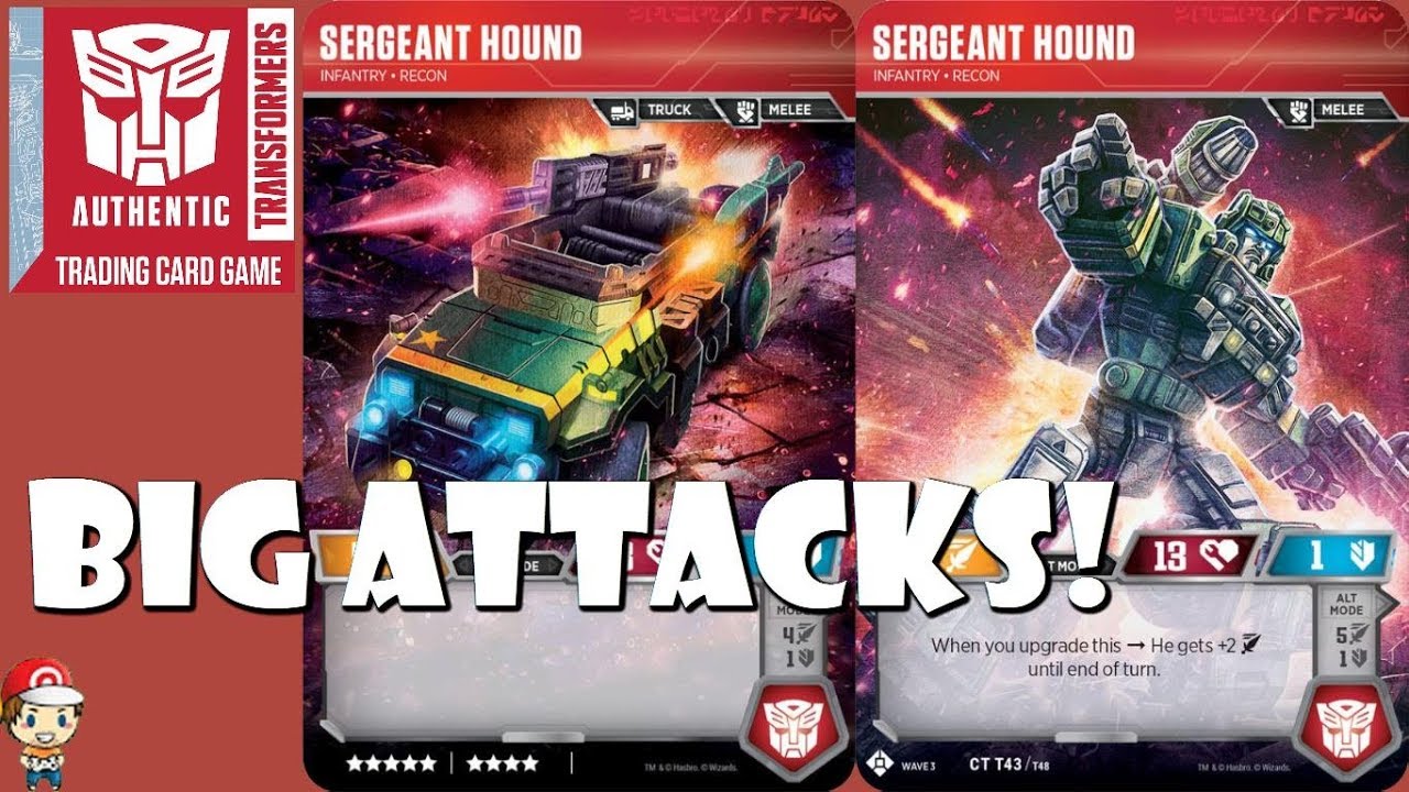 Sergeant Hound Has BIG Attacks in the Transformers TCG! - YouTube
