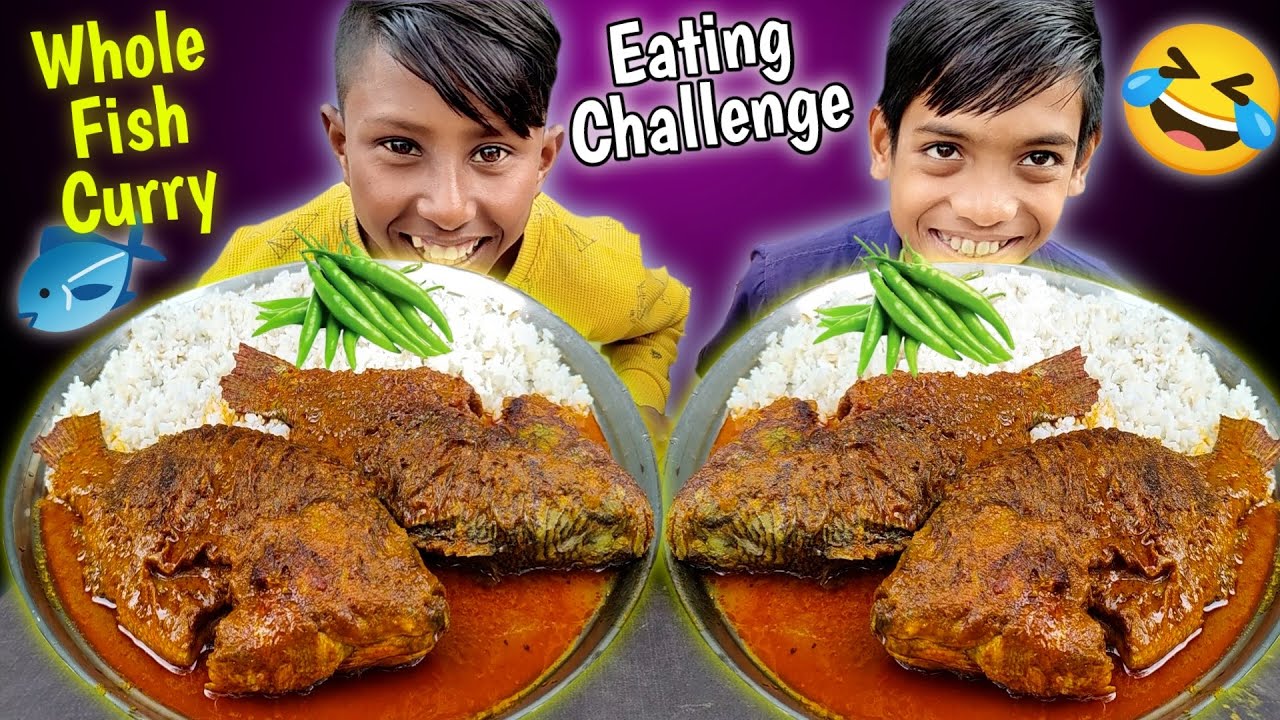 Whole Fish Eating Challenge || Spicy Whole Fish with Rice Eating Challenge || Crazy Eating ...