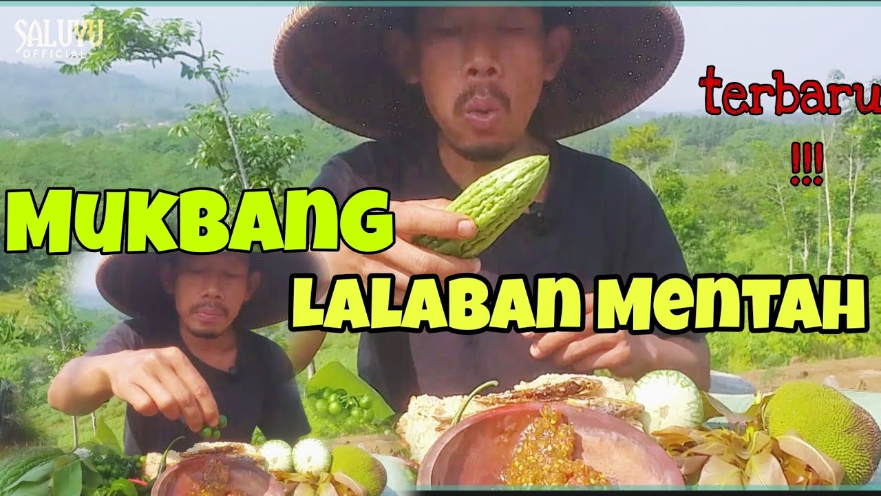 MUKBANG LALABAN MENTAH + NASI GORENG DI KEBUN - YouTube