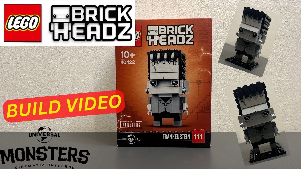 LEGO BRICK HEADZ SET 40422 FRANKENSTEIN BUILD VIDEO #lego # ...